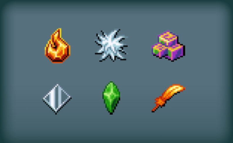 Dusk's Materials Icons(24x24) by Dusk Games