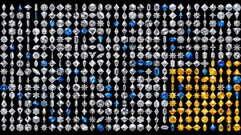 Pack 53 - Jewels - 3000 Sprites by FortressSide