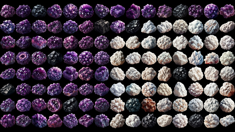 Pack 54 - Hi-Def Mineral resources - 1400+ Sprites by FortressSide