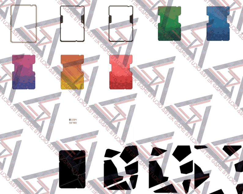 Pixel Art TCG Card Templates by ASTek Game Studio