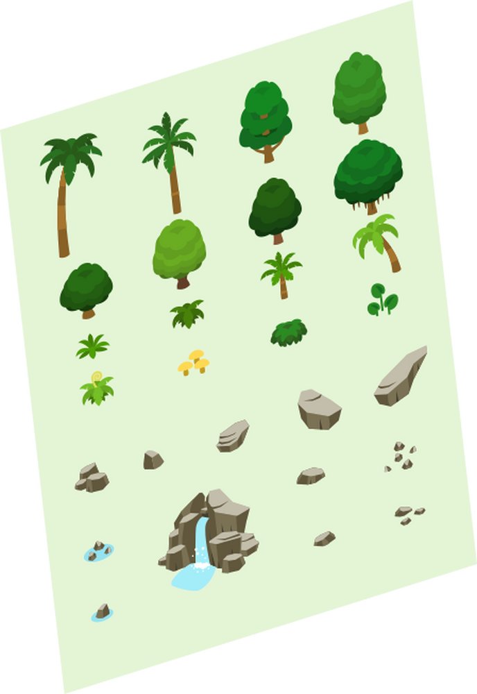 Vector Objects Pack - Tropical Rainforest by VectoRaith
