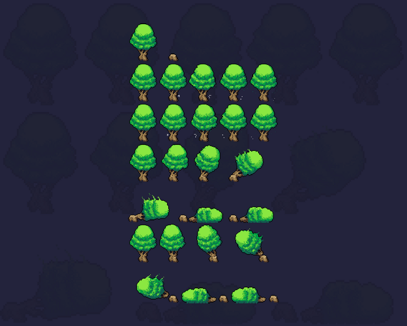 FREE - Pixel Tree Animated Pack by Helm3t