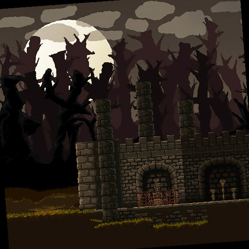 Pixel Dark Forest by Szadi art.