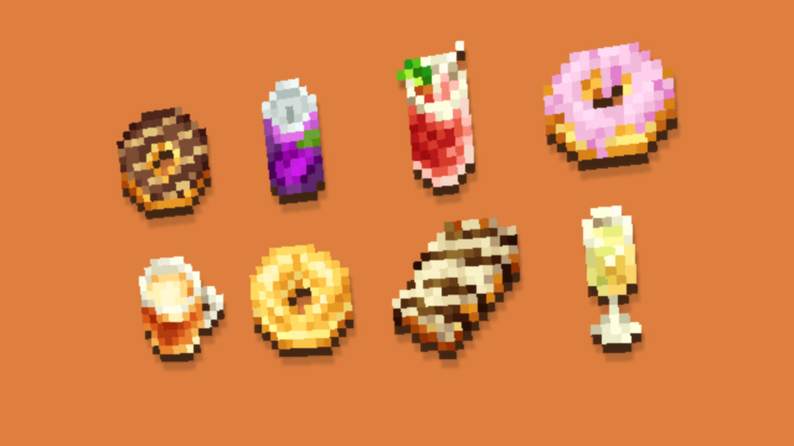 Pixel Foods Pack by VuVuu Inc.