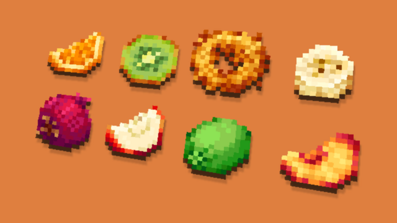 Pixel Foods Pack by VuVuu Inc.