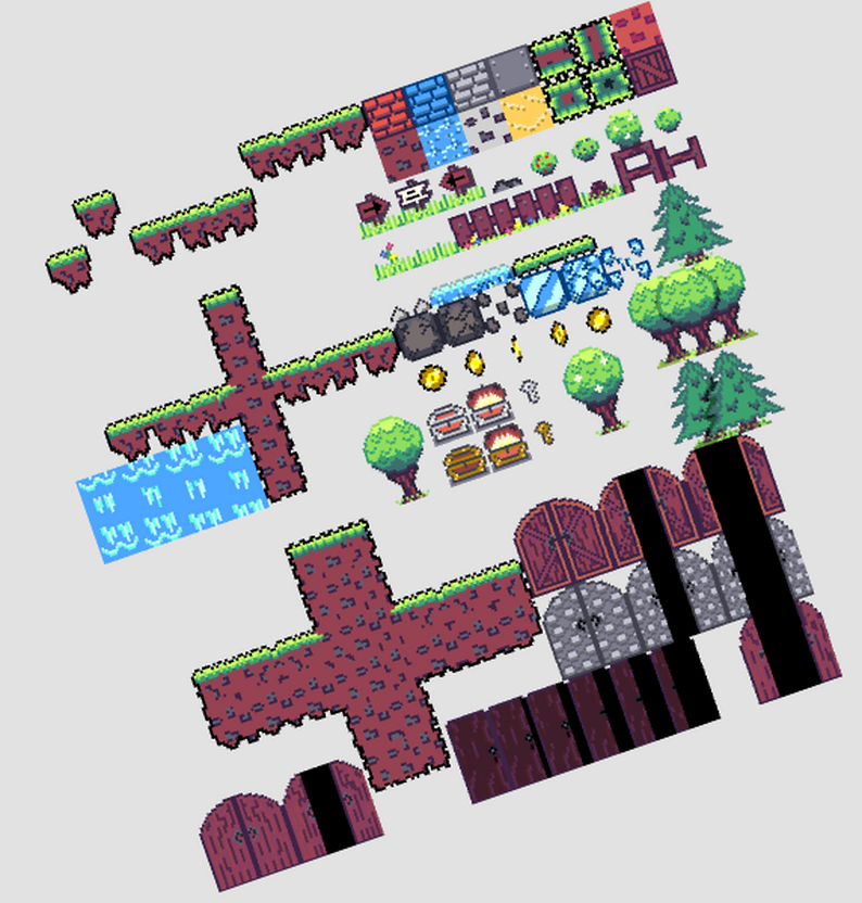 Cute Platformer Assets by PixGirl