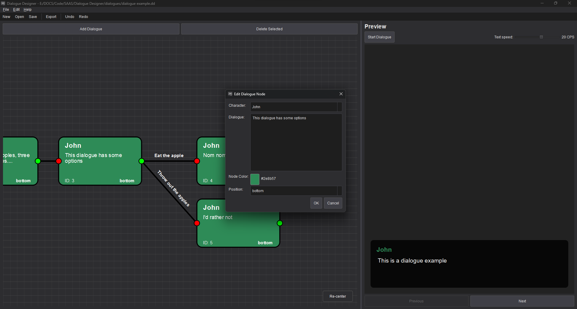 Dialogue Designer by UReeze