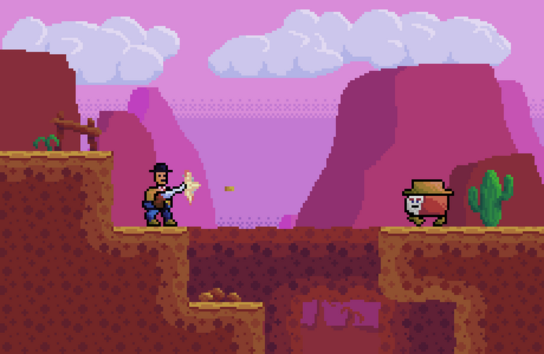 Strange Cowboy Platformer Kit by FagelTomten