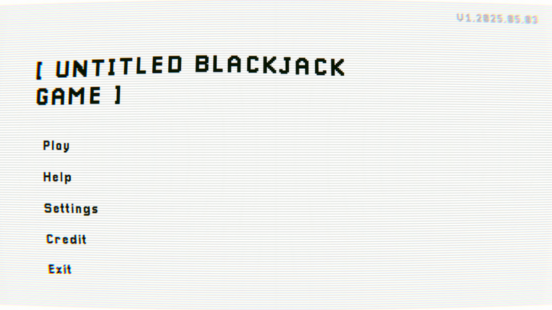 [ UNTITLED BLACKJACK GAME] by oodool