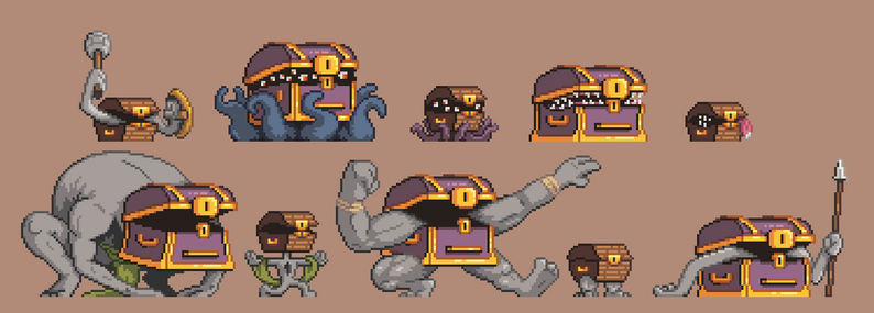 Free Mimic Monsters by SolaarNoble