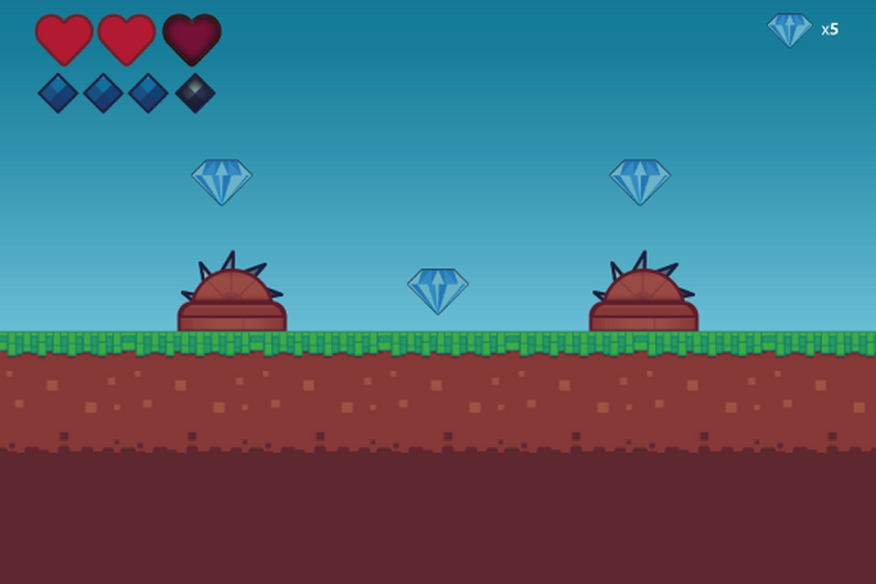 Pixel Platformer Essentials: UI, Obstacles & Props Pack by Dorado