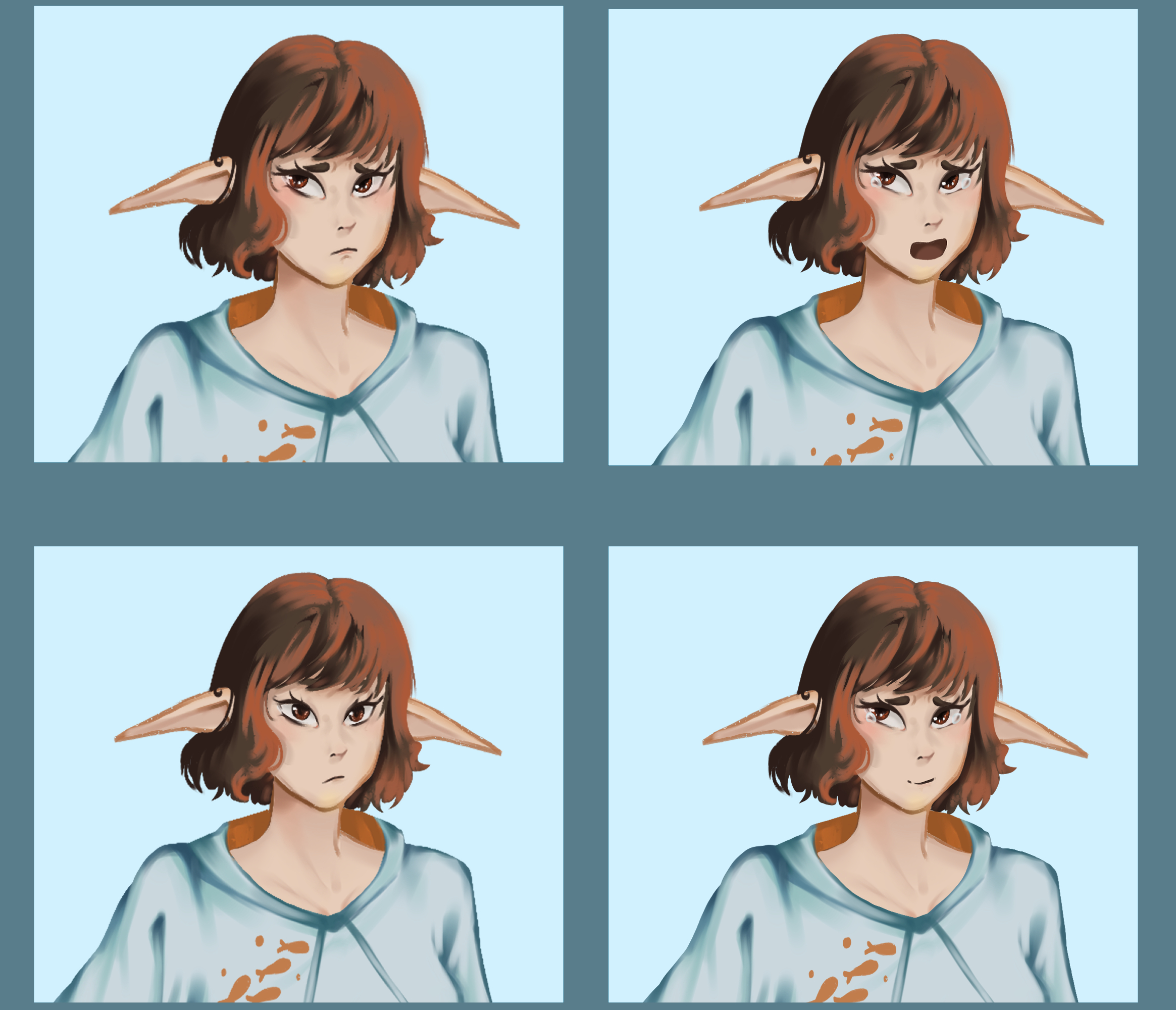 Elf girl sprite short hair NO AI by Cutyan