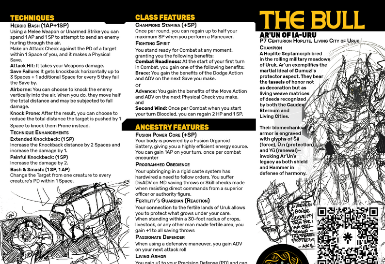 DC20 (0.9.5) + Twisted Lands Character Brochures Sheets by 9thPersona