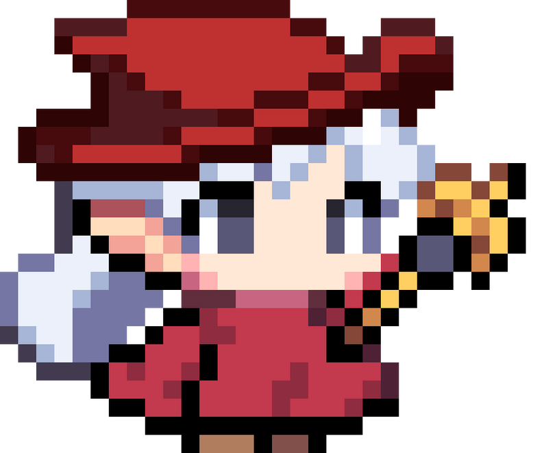 2D Pixel Art Character - Fire Mage by gualiang2021@gmail.com