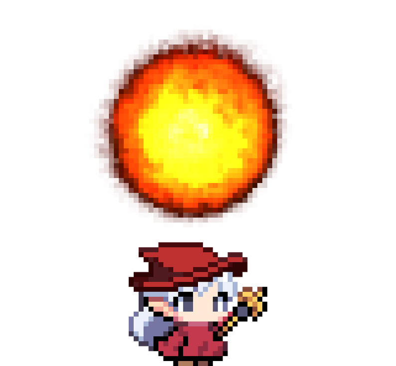 2D Pixel Art Character - Fire Mage by gualiang2021@gmail.com