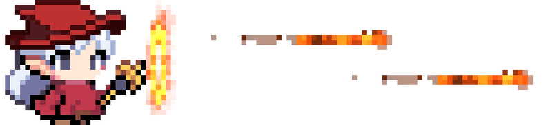 2D Pixel Art Character - Fire Mage by gualiang2021@gmail.com