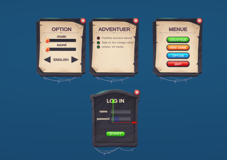 Game UI Essentials – Bright & Stylized by sn9ake