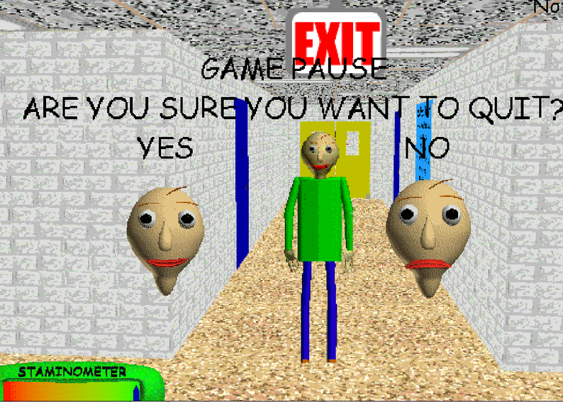 Baldi's Basics But You are Null by Spandan5484