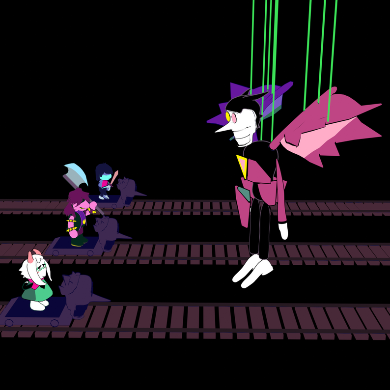 Kris, Susie, Ralsei and Spamton NEO Models from Deltarune by AmenedUwU