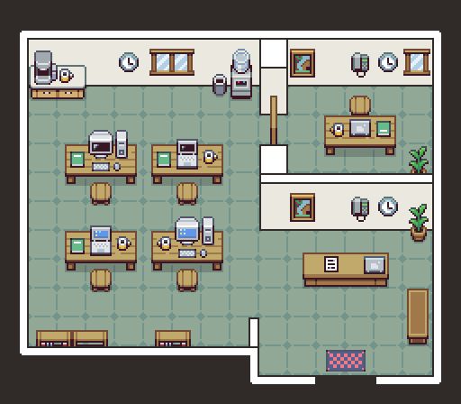 Office Interior Tileset (16x16) by Donarg