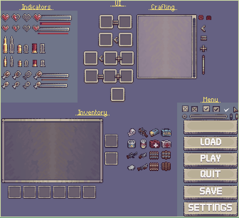 Post-Apocalypse Pixel Art - Asset Pack by TheLazyStone