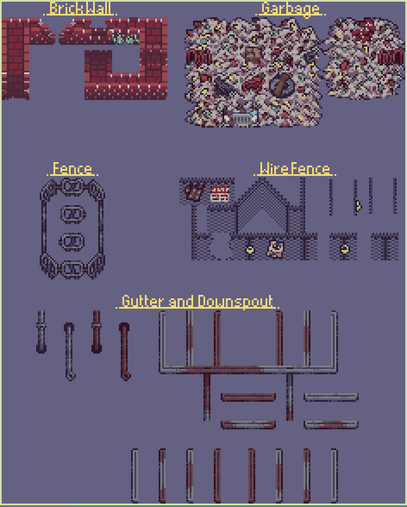 Post-Apocalypse Pixel Art - Asset Pack by TheLazyStone