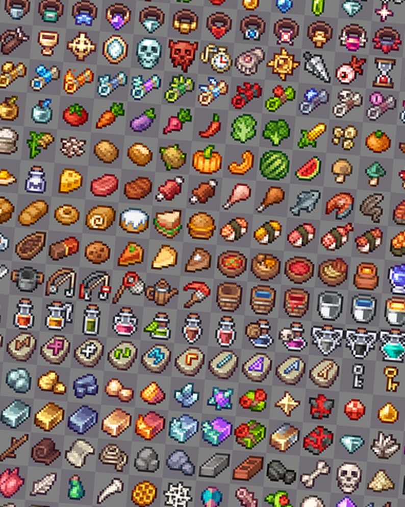 Lin's Pixel Art - Fantasy Item Icons by Lin_Ain