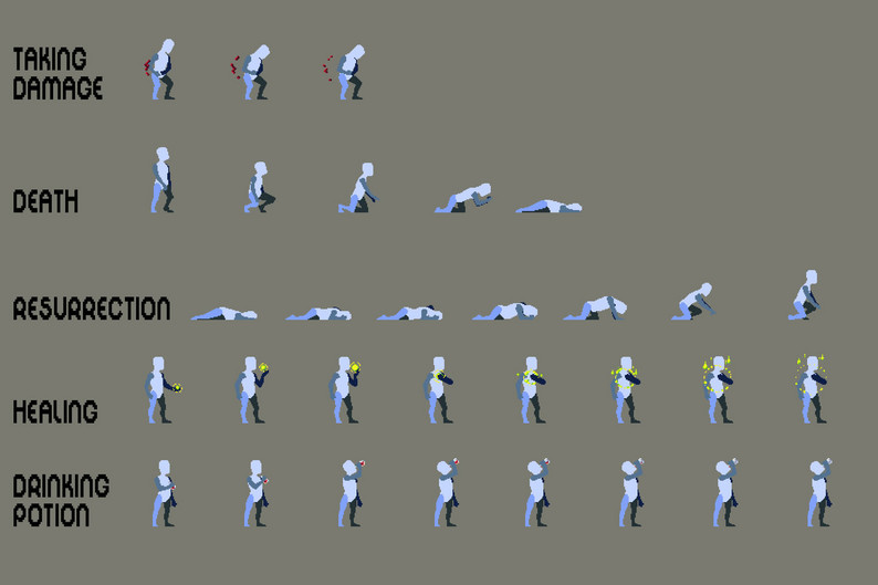 Free Prototype Pixel Hero Sprite Pack 3 by Free Game Assets (GUI ...