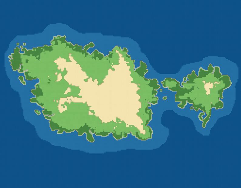 RPG Maker MV Resource Map "Twin Islands" by happyfox123