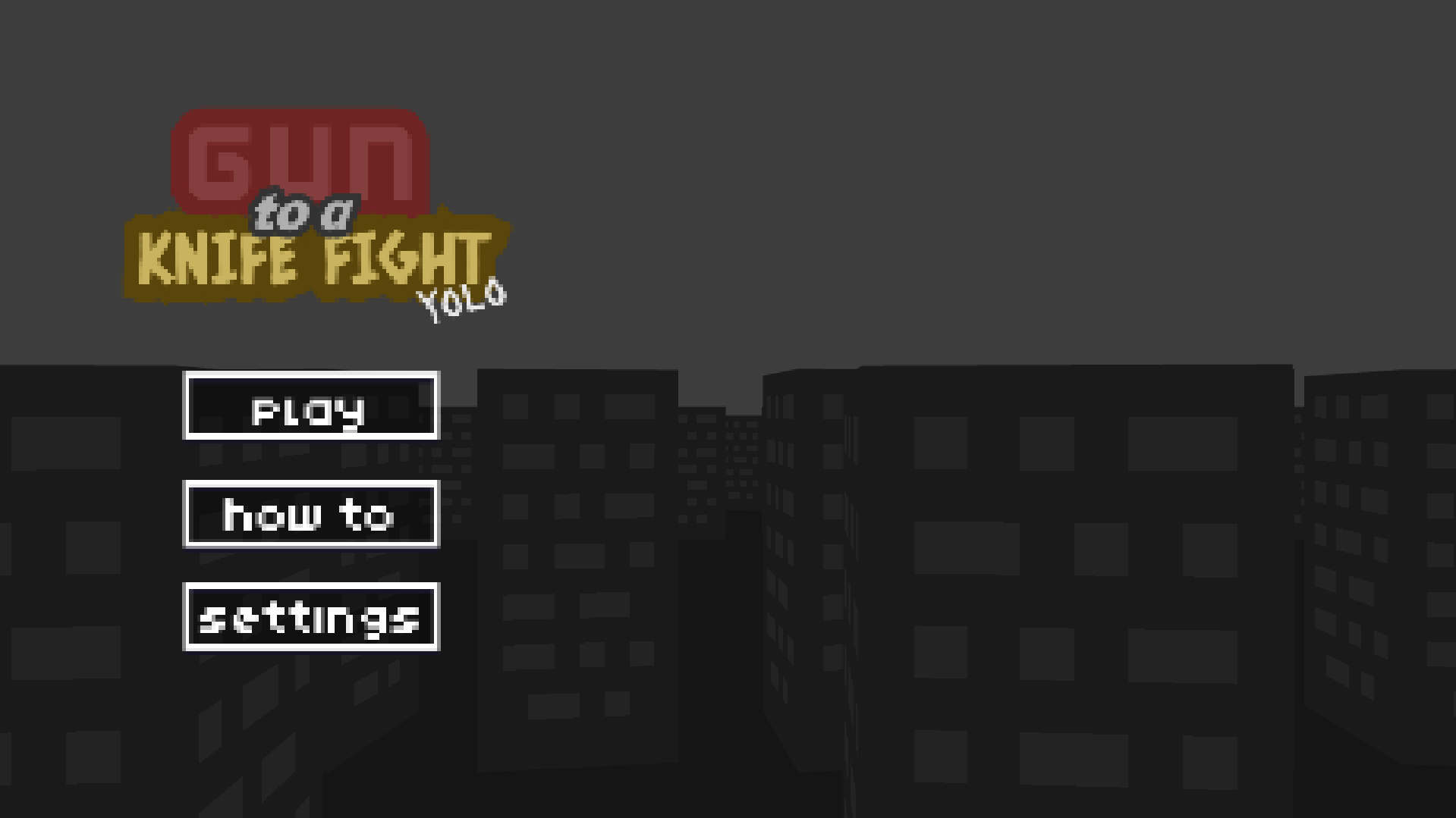 Rate GUN to a KNIFE fight by cyilent for GDevelop BIG Game Jam #7 - itch.io