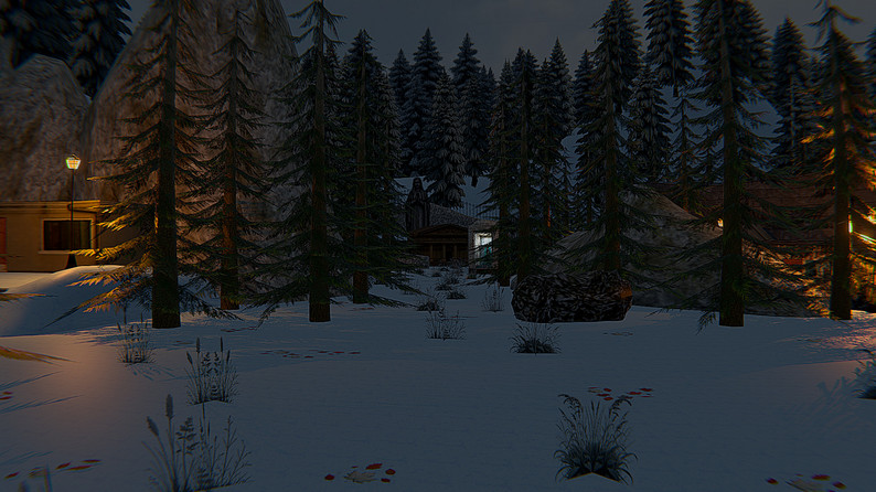 Snowy Village | PS1 Environment by McPato