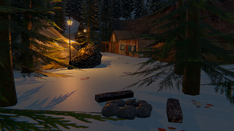 Snowy Village | PS1 Environment by McPato