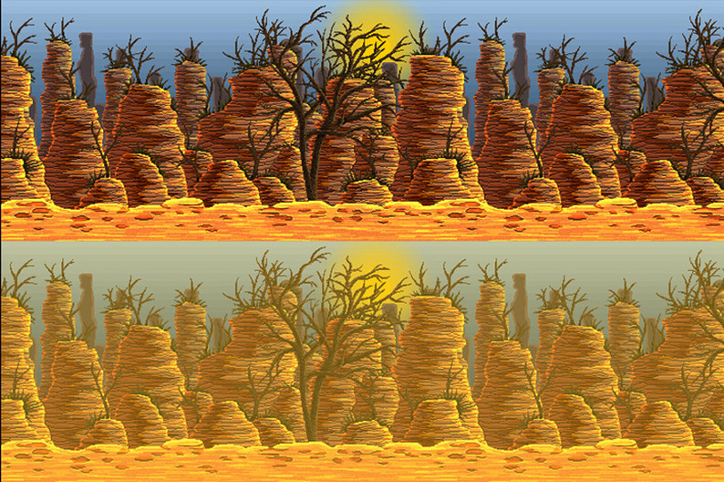 Mountain Pixel Art Backgrounds by Free Game Assets (GUI, Sprite, Tilesets)