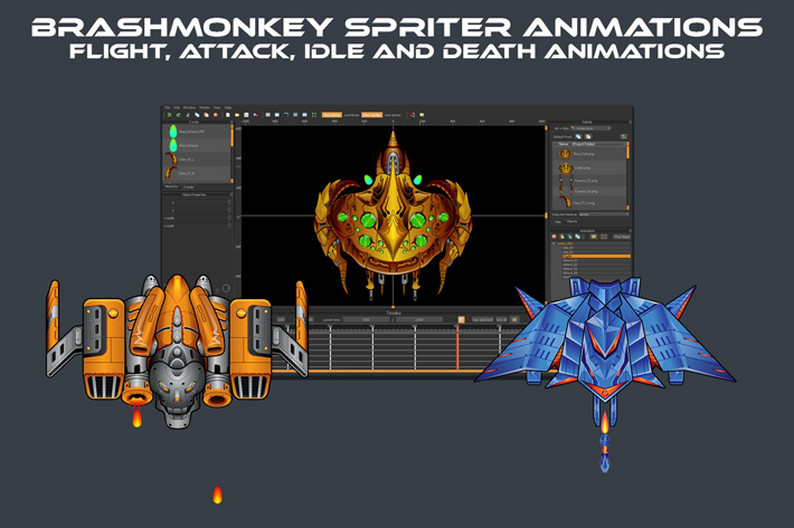 Boss SpaceShip 2D Sprites by Free Game Assets (GUI, Sprite, Tilesets)