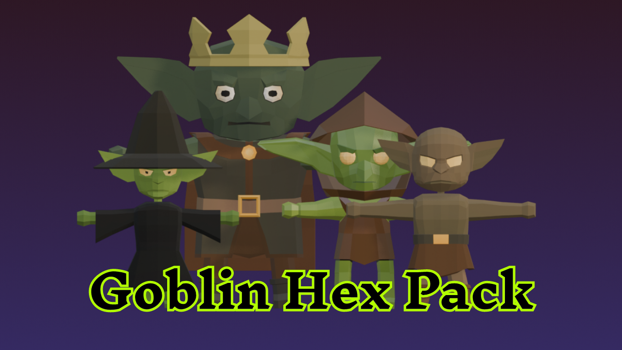 LOWPO: Goblin Assets – Low Poly Fantasy 3D Assets for Games by Standout 7