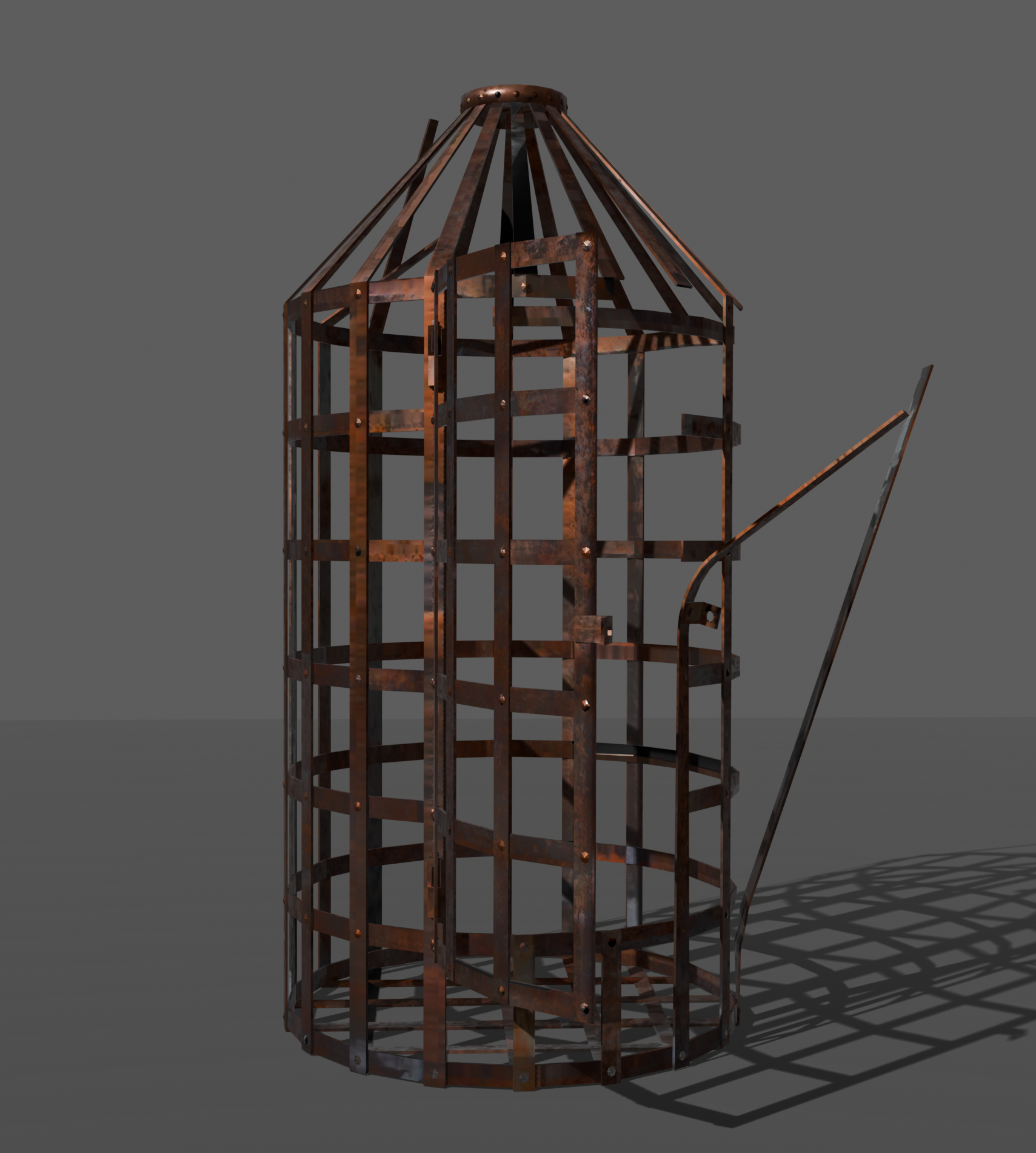 Rusty Iron Cage Collection (Low-poly 3D Models) by AM!T LODHI