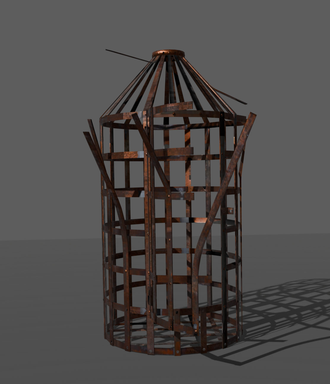 Rusty Iron Cage Collection (Low-poly 3D Models) by AM!T LODHI