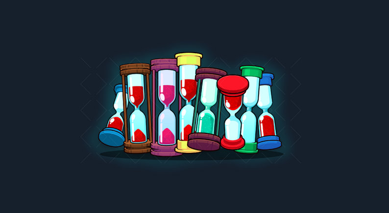 Animated sand timers by Robert Brooks - gamedeveloperstudio.com