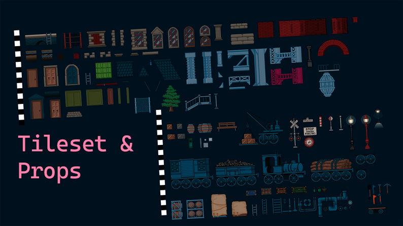 Train Station - Asset Pack by Pixsol