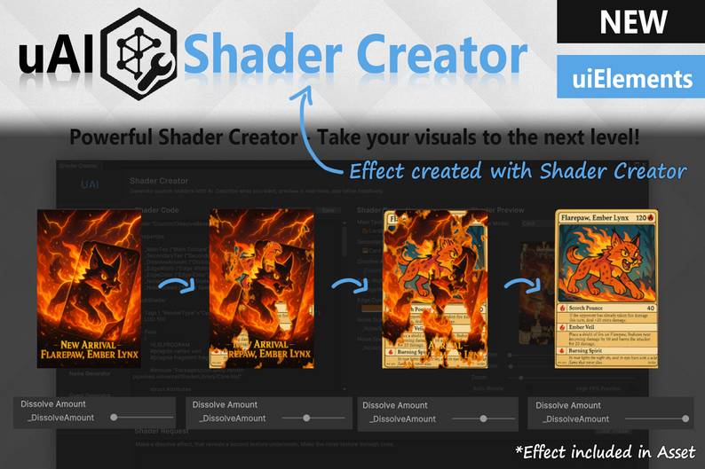 Unity uAI - Pro Creator (Code, 3D, Sound, Shaders, Images and more) by AssetRealm
