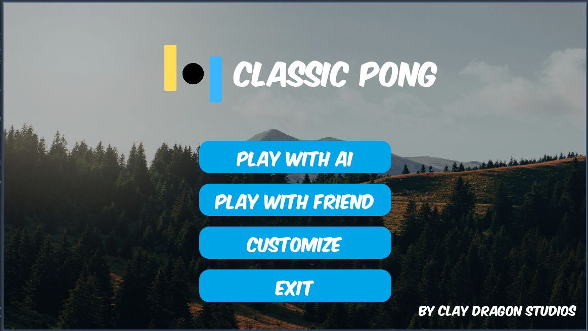 Classic Pong by Clay Dragon