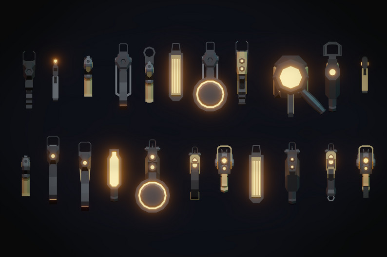 Sci-Fi Weapons Low Poly Pack by Eldamar Studio