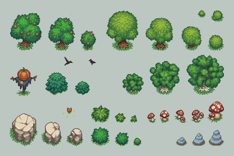 Free Home Top-Down Pixel Art Asset by Free Game Assets (GUI, Sprite ...