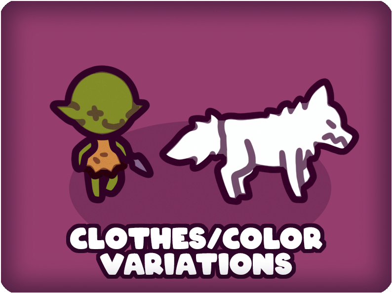 Isometric RPG Enemies (Characters) by Penzilla