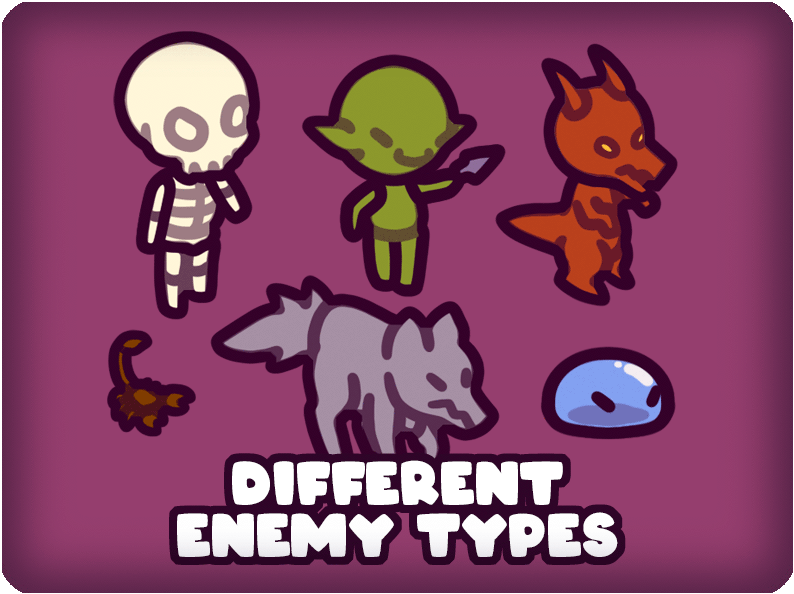Isometric RPG Enemies (Characters) by Penzilla
