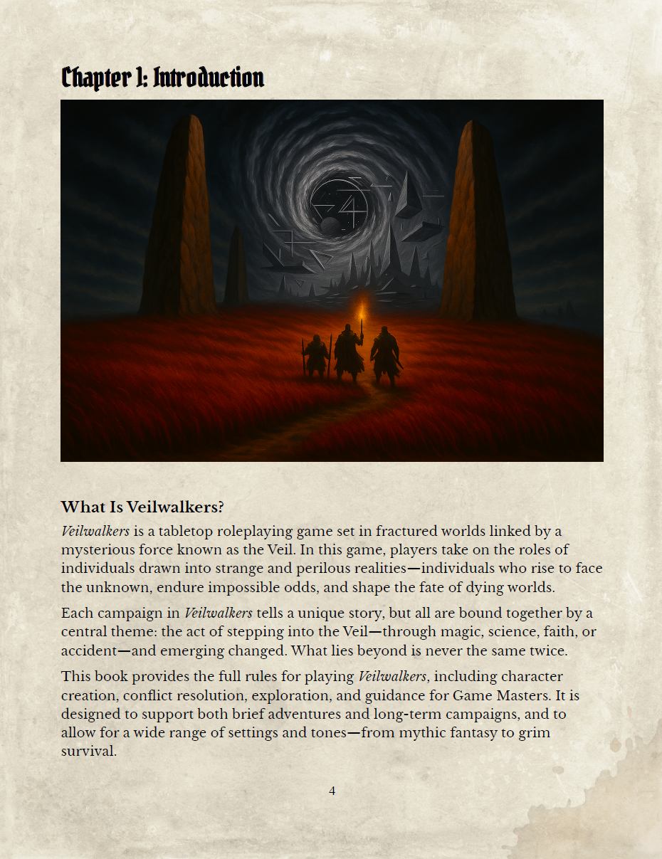 Veilwalkers Quickstart Guide by Veilwalkers
