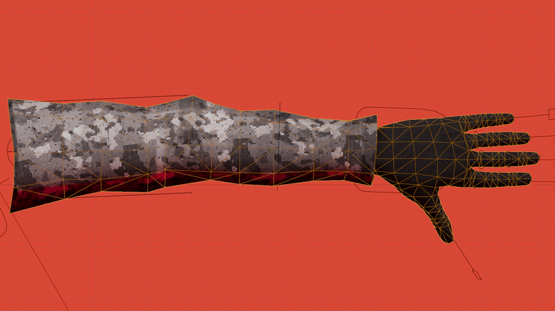 Low Poly Arms Rig by keyschain