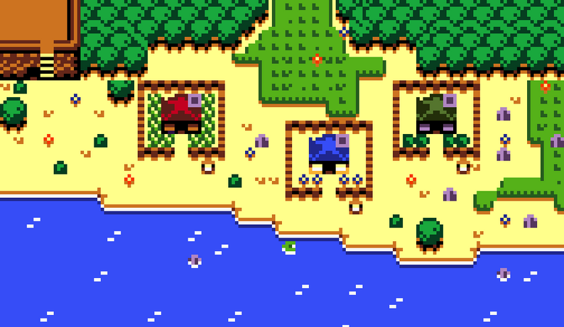 Ultra Tiny Top Down Pixel Art Sprites (4x4 pixels!) by coldrice