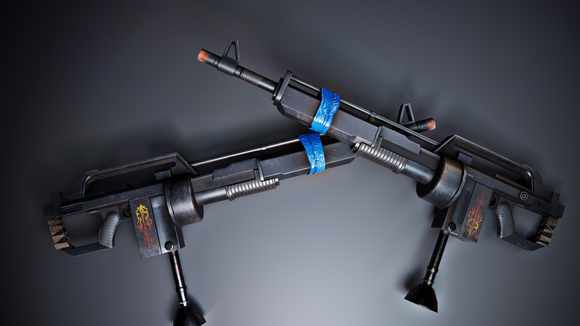 Realistic Gun Pack – 5 High-Quality 3D Models by Jabsz Studios