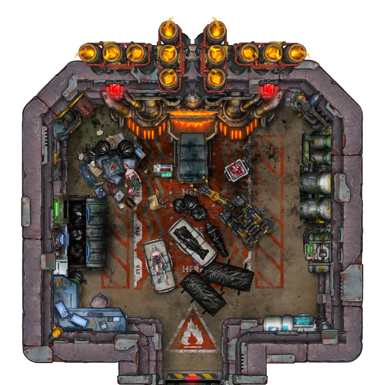 Modular Bunker Prefab - Battlemap Maps and Assets by Coffee Dragon Studios